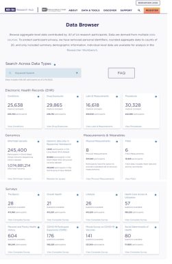 NIH All of Us Researcher Workbench – Data Browser | MSK Library Blog